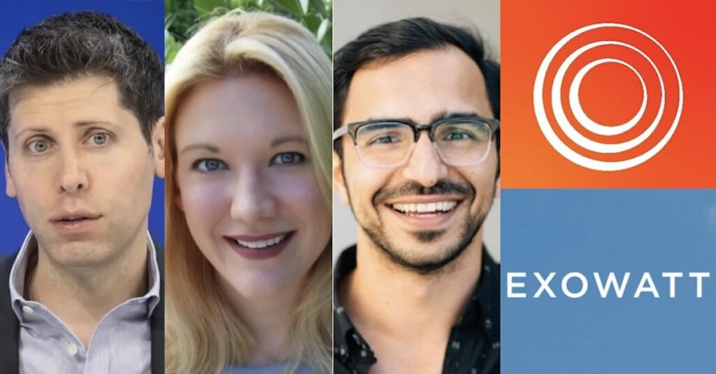 Exowatt, Funded by Sam Altman & Katherine Boyle, Developing Renewable ...